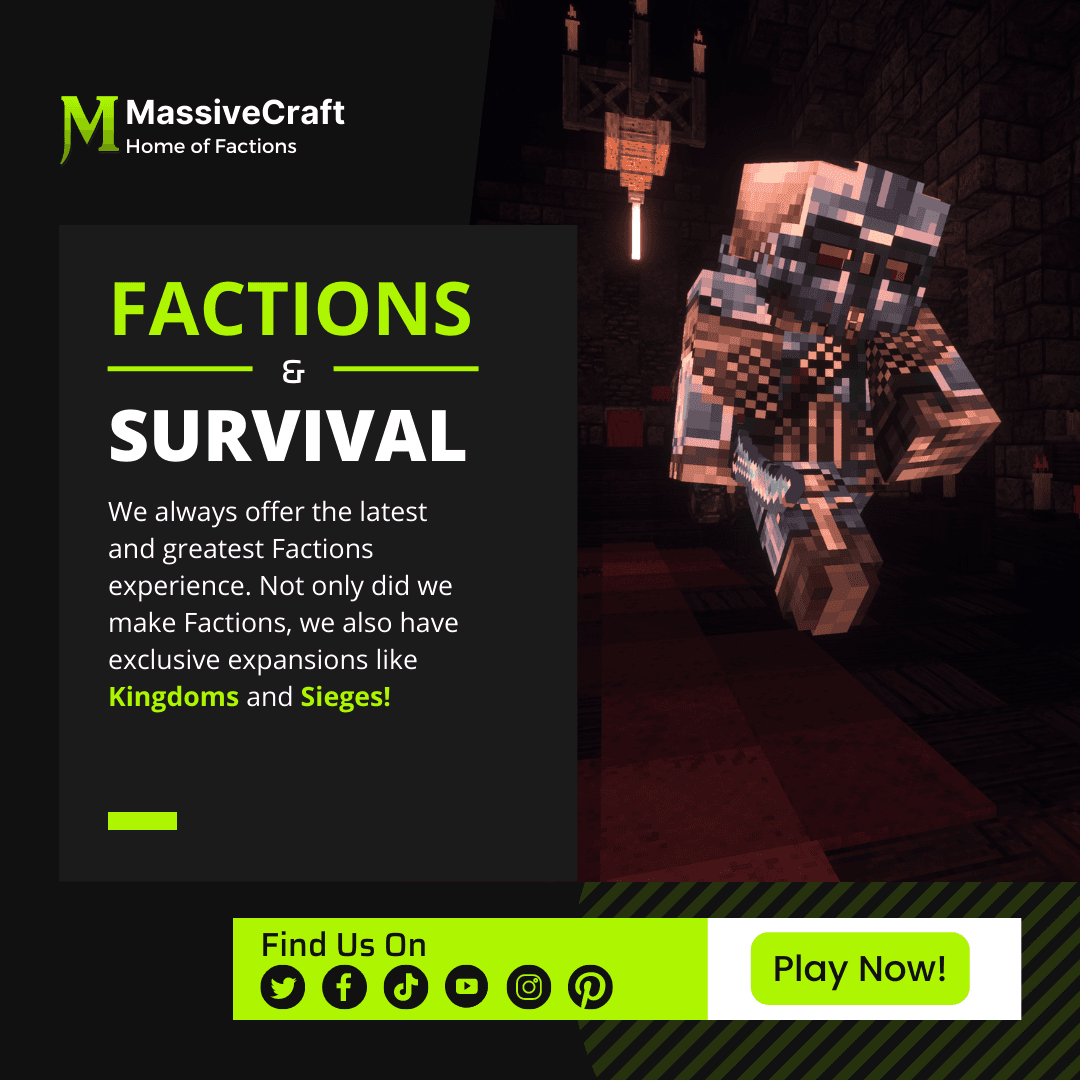 MassiveCraft - Minecraft Survival Server IP
