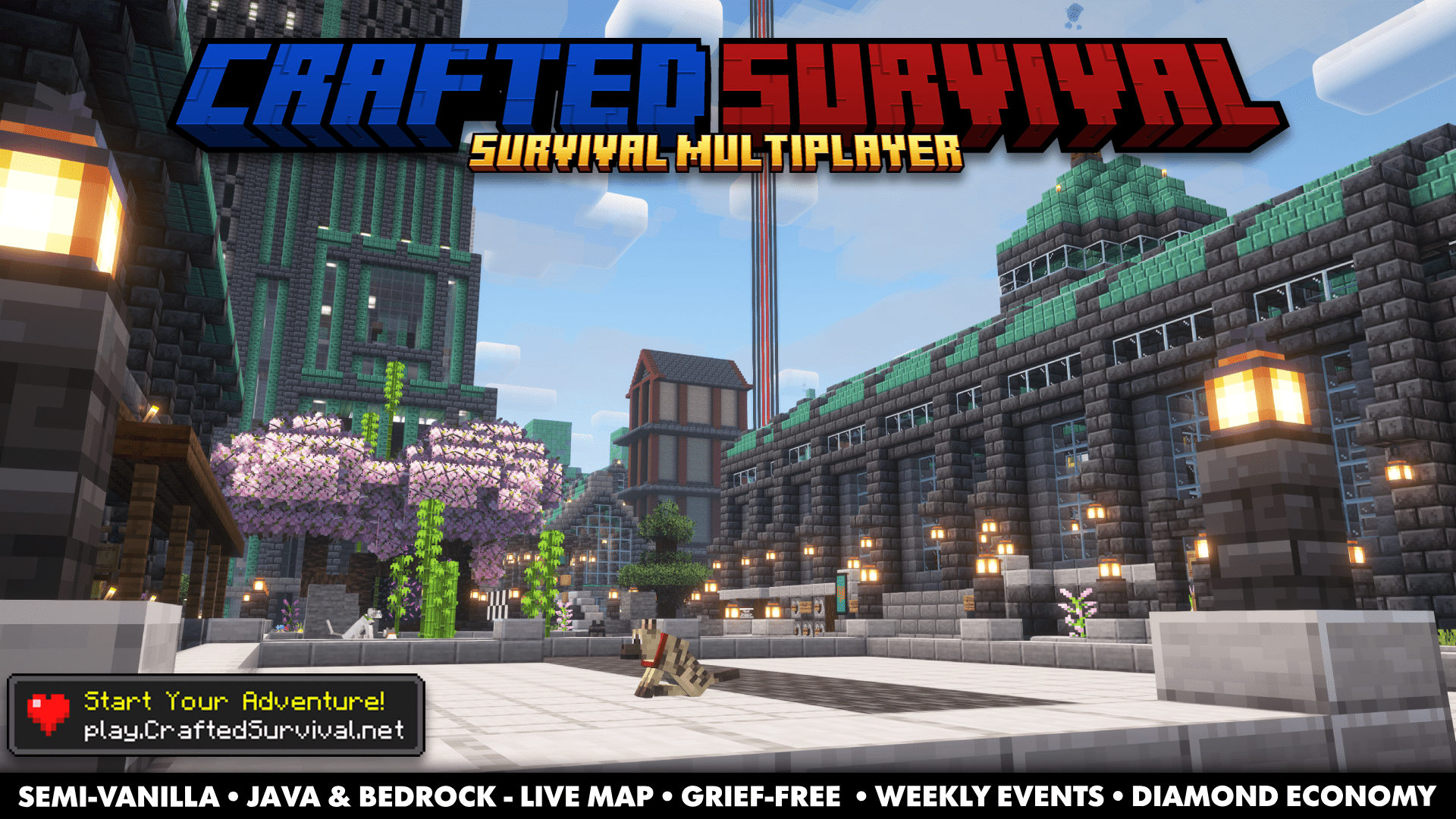 Crafted Survival - Minecraft Survival Server IP