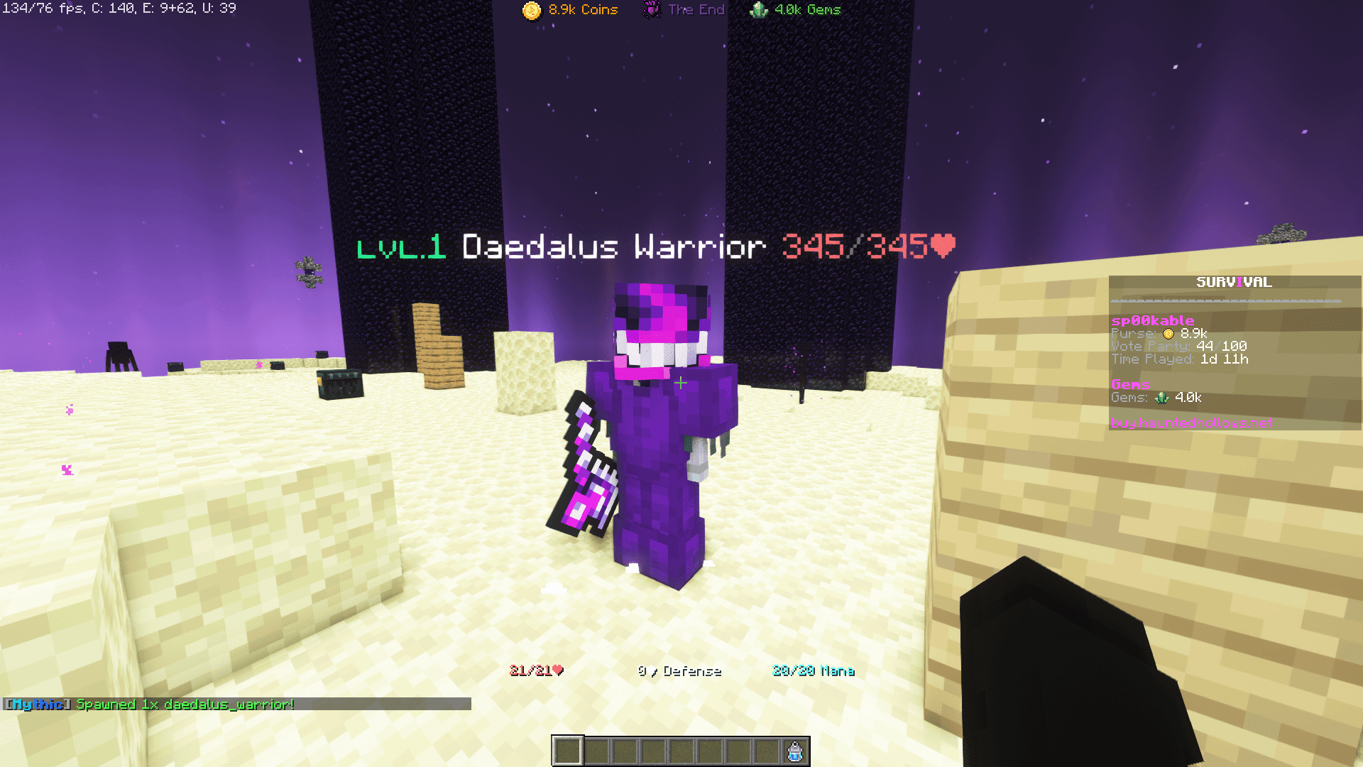 Haunted Hollows - Minecraft Survival Server IP