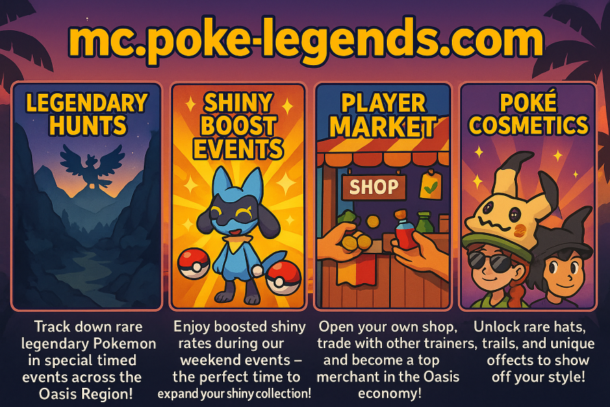 Poke Legends - Minecraft Pixelmon Server IP