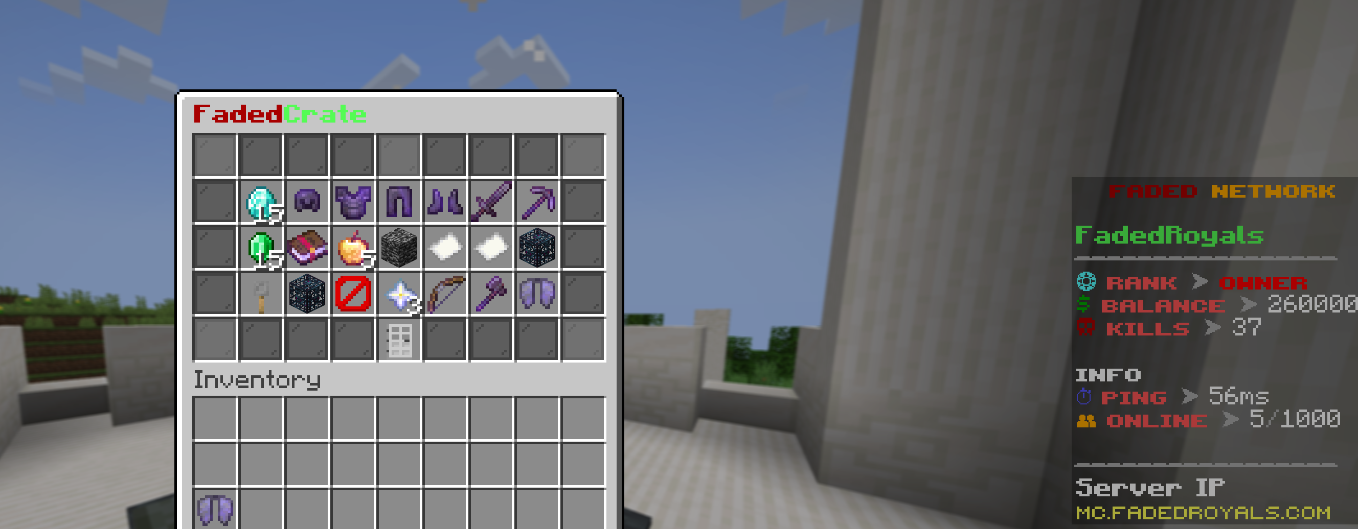Faded - Minecraft Survival Server IP