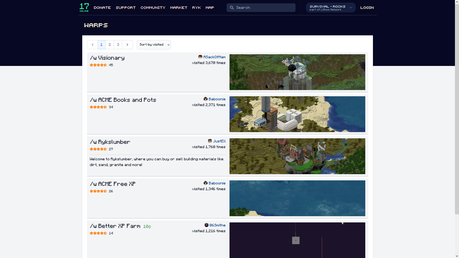 survival.rocks - Minecraft Survival Server IP