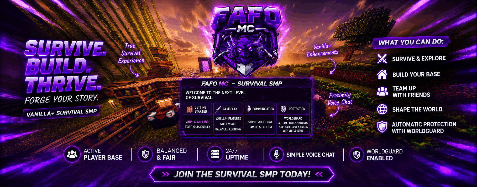 FAFO MC | Vanilla+ Survival, Skyblock, Creative and more! - Minecraft ...